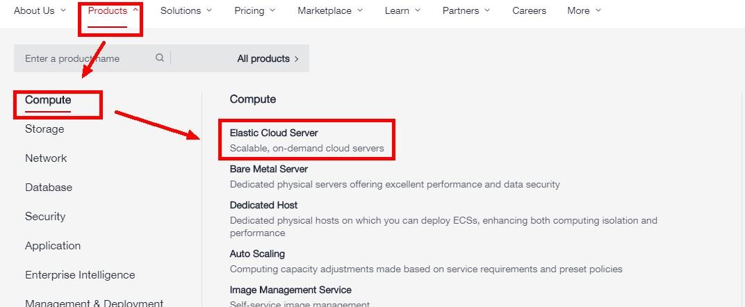 Purchase a Cloud Server-HUAWEI CLOUD